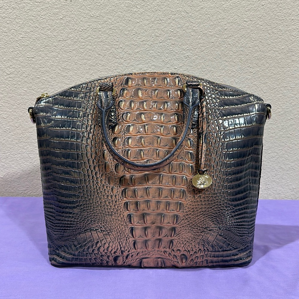 Brahmin Large Duxbury Satchel - Solstice Melbourne Ge… - Gem